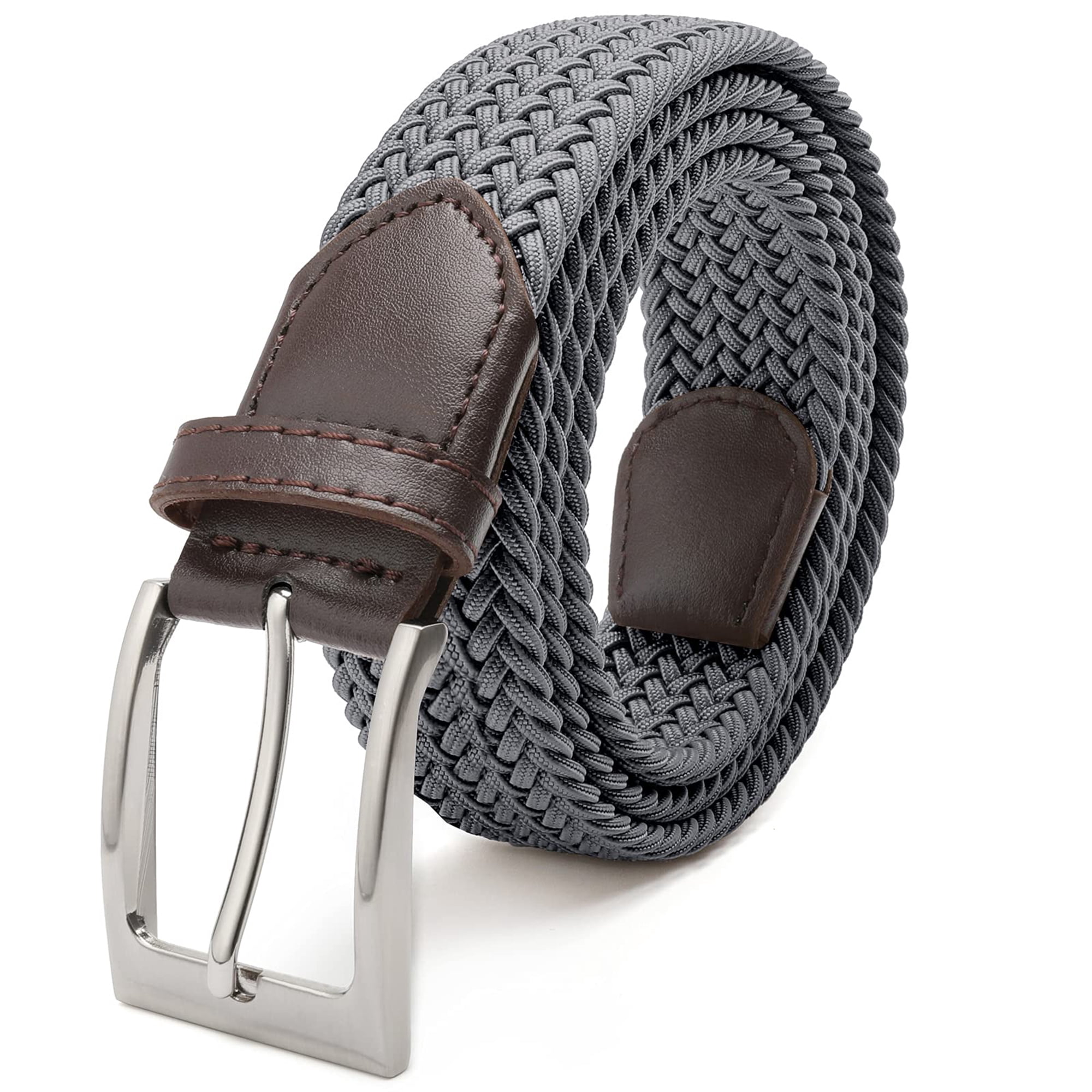 FAIRWIN Elastic Men's Golf Belt Braided Casual Canvas Belt Nylon Work ...