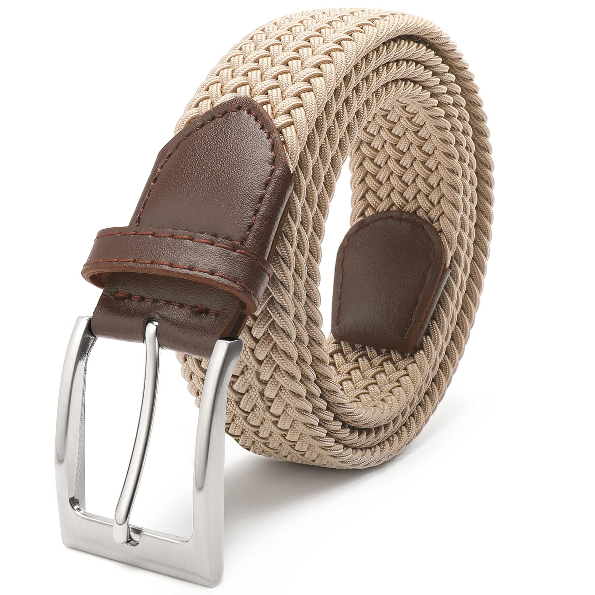FAIRWIN Elastic Men's Golf Belt Braided Casual Canvas Belt Nylon Work ...