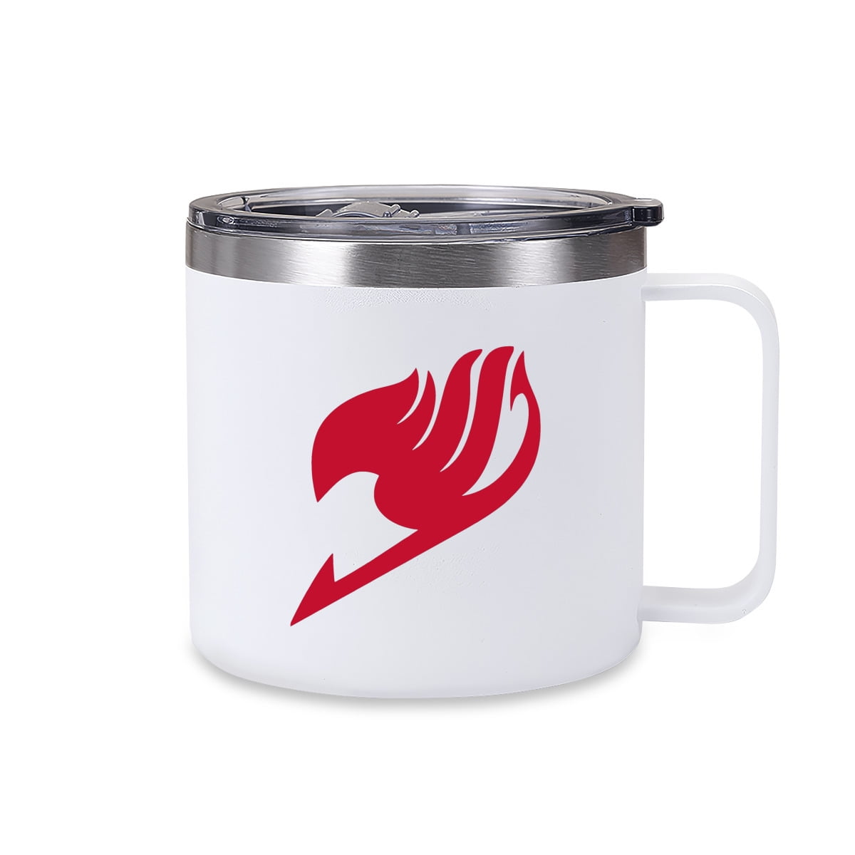 FAIRY TAIL 14 oz Stainless Steel Insulated Coffee Cup with Handle ...