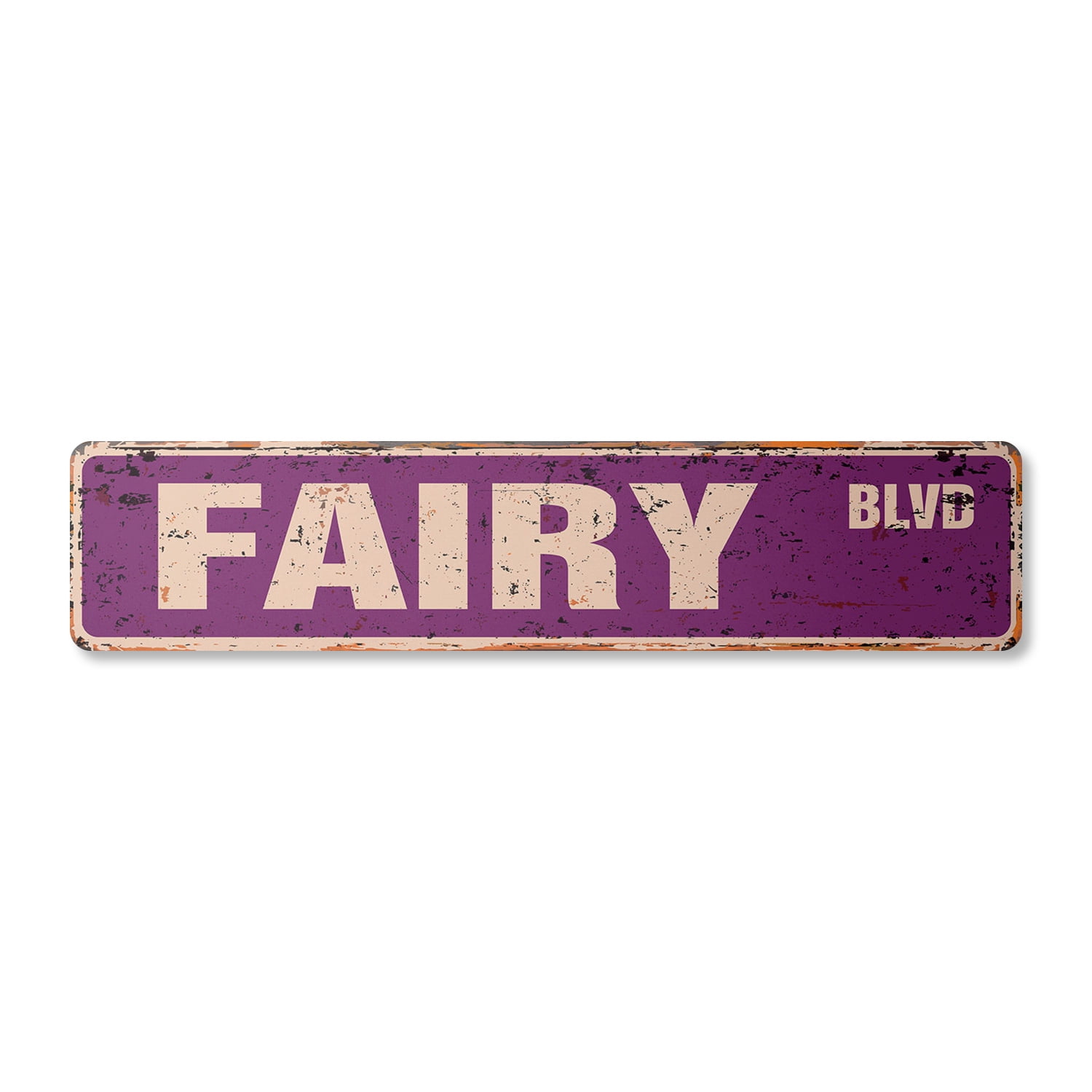 FAIRY Vintage Aluminum Street Sign fairies magic magical Metal Sign ...