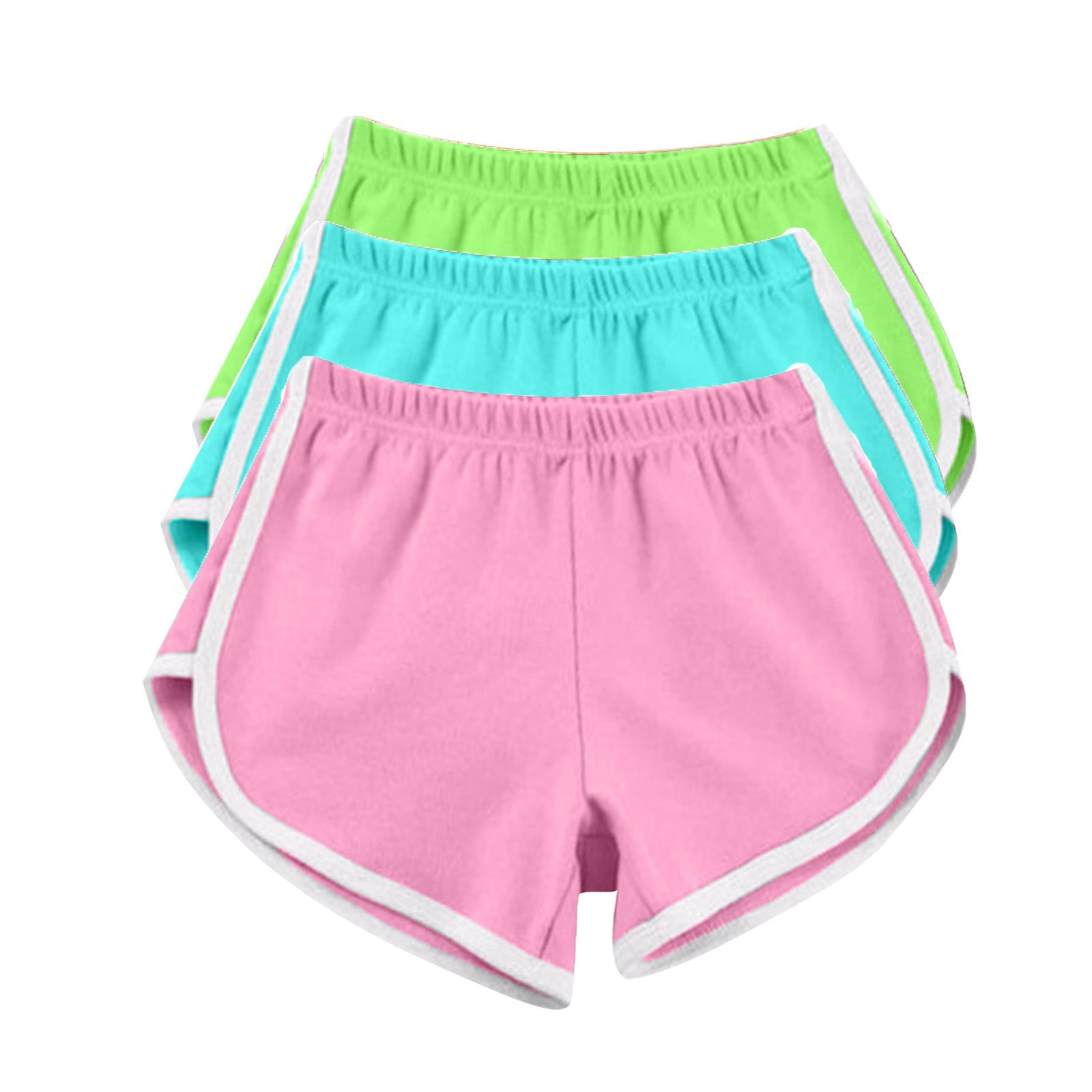 FAIWAD 3 Pack Running Shorts for Women Athletic Summer Shorts Ladies ...