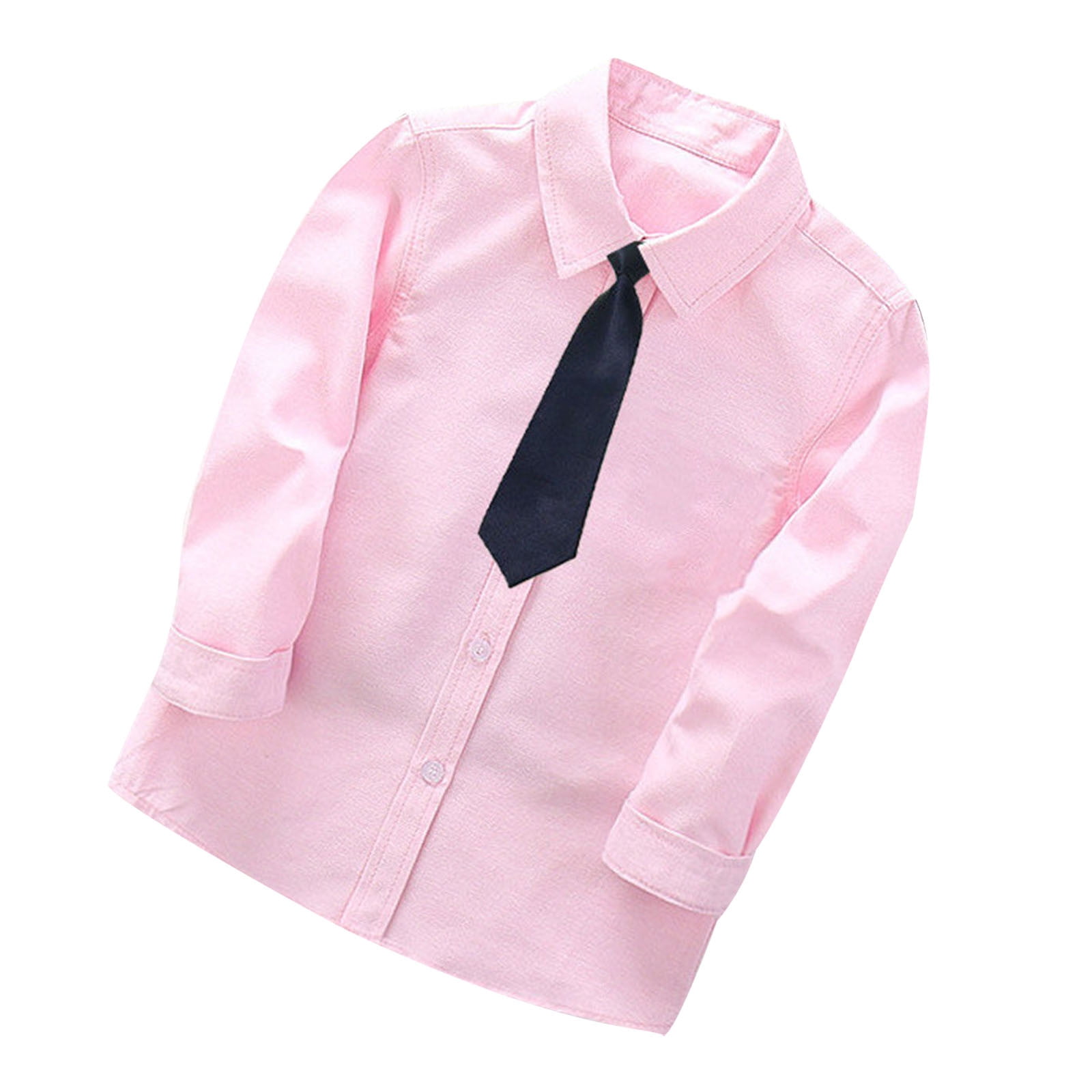 FAIWAD Boys Shirt Tie 2 Piece Wedding Suit Long Sleeve Button Down ...