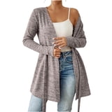 FAIWAD Cardigan Sweaters for Women Long Sleeve Open Front Dressy Coat ...