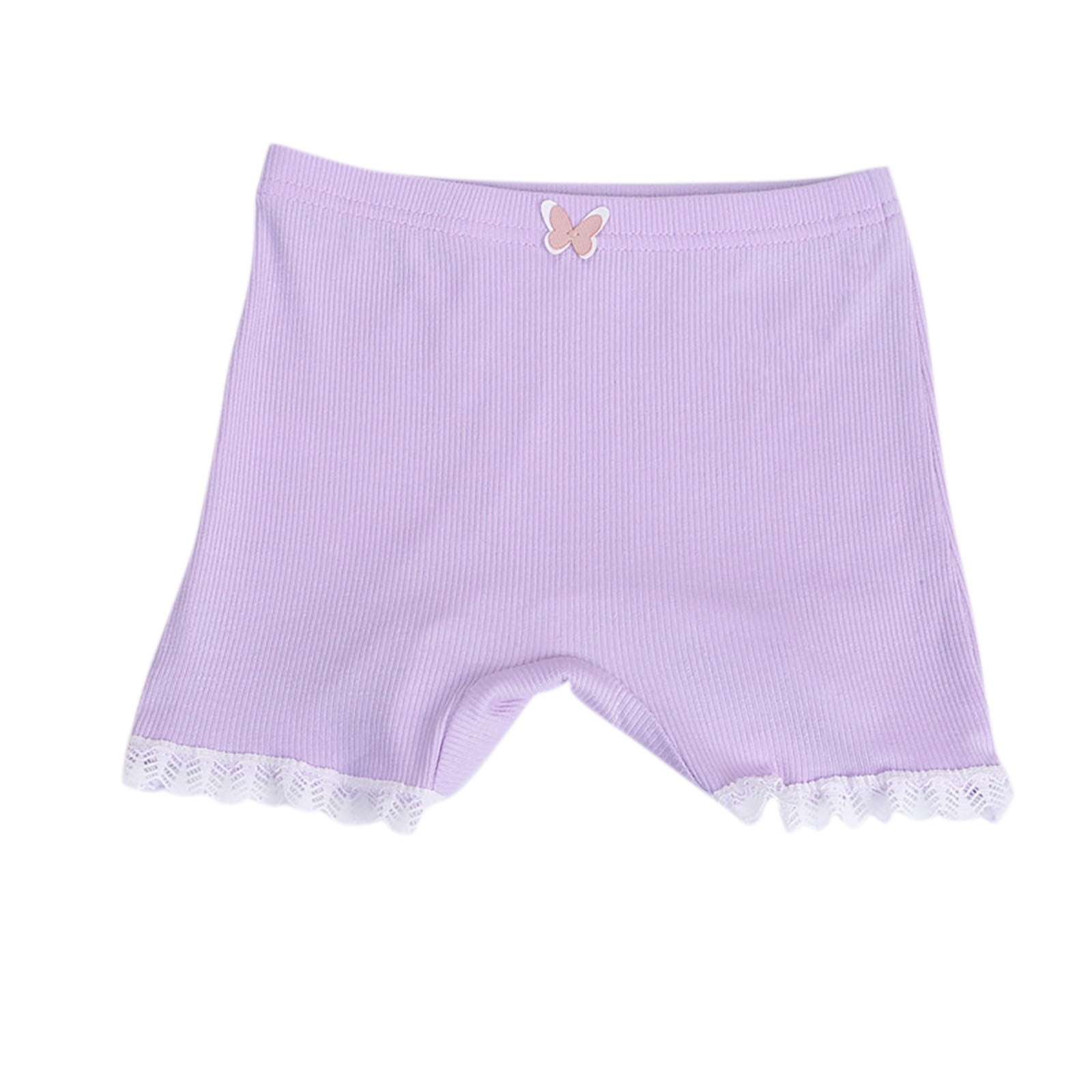 FAIWAD Girls Lace Shorts Elastic Waist Solid Color Dance Bike Shorts ...