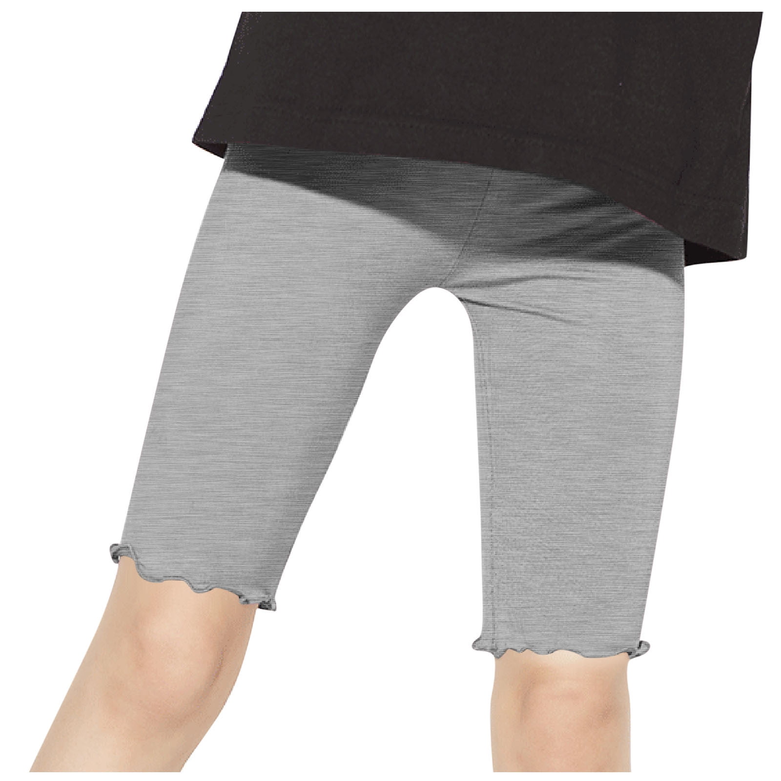 FAIWAD Girls Ruffle Leggings High Waisted Workout Dance Yoga Activewear ...