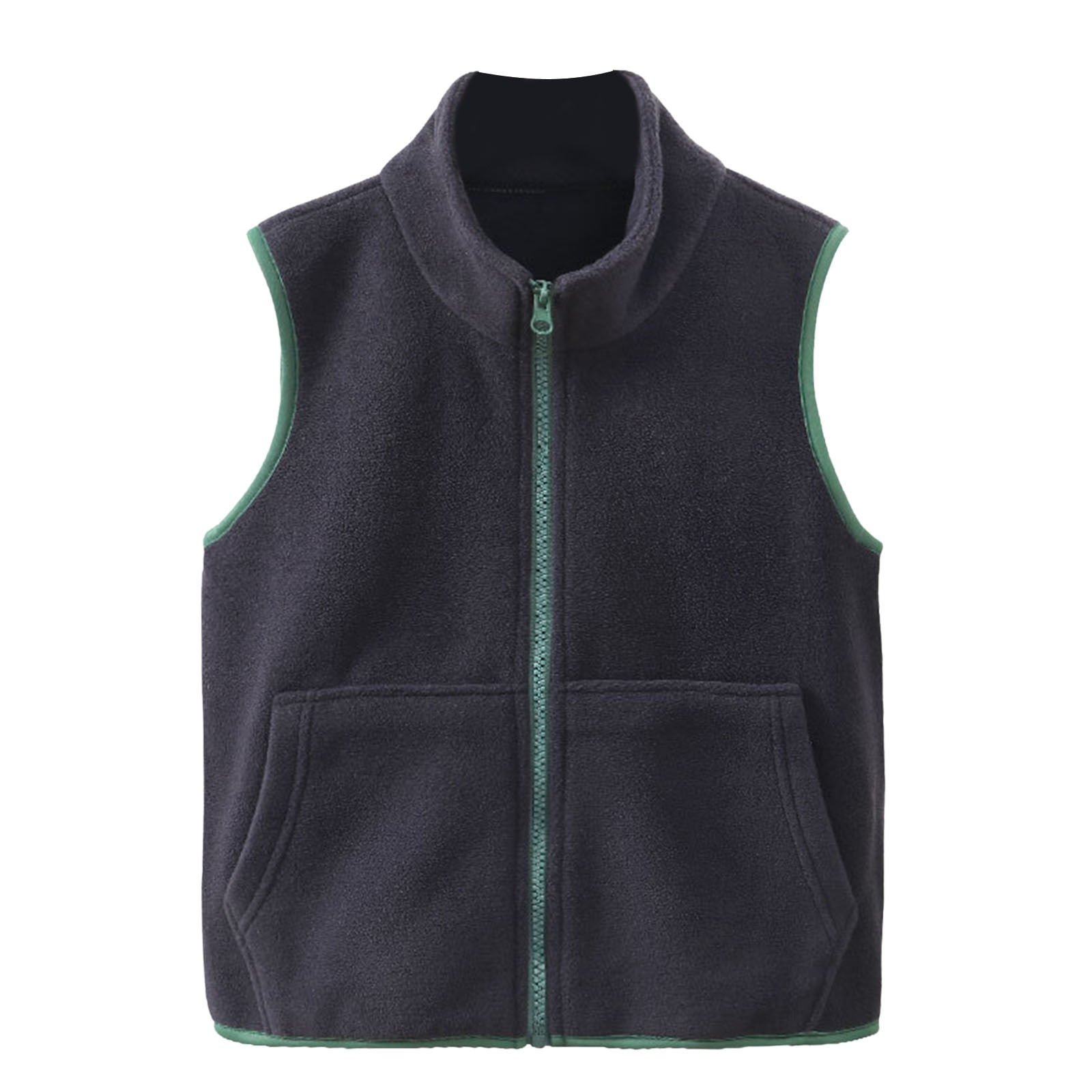 FAIWAD Kids Boys Girls Fleece Vest Sleeveless Zipper Fuzzy Waistcoat ...