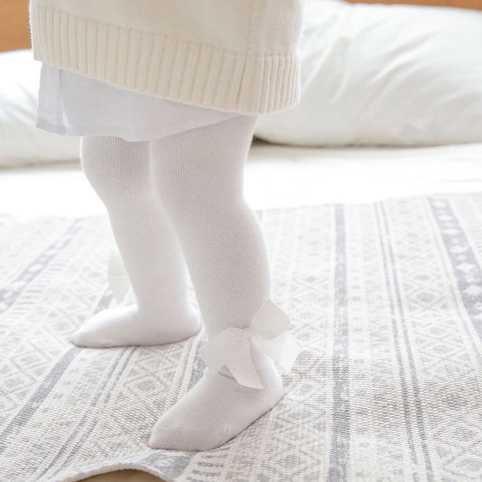FAIWAD Newborn Baby Girls Tights Infant Toddler Stretchy Knit Stockings ...