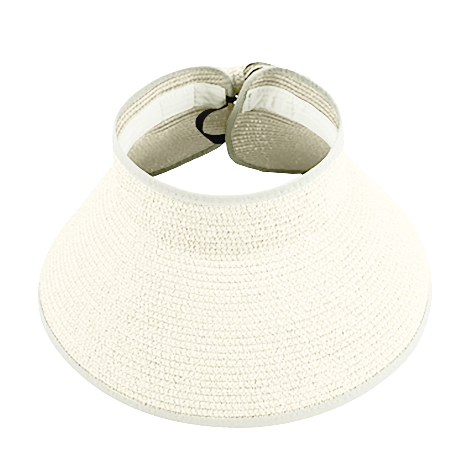 FAIWAD Sun Hats for Women Wide Brim Breathable Straw Sun Hats Roll Up ...