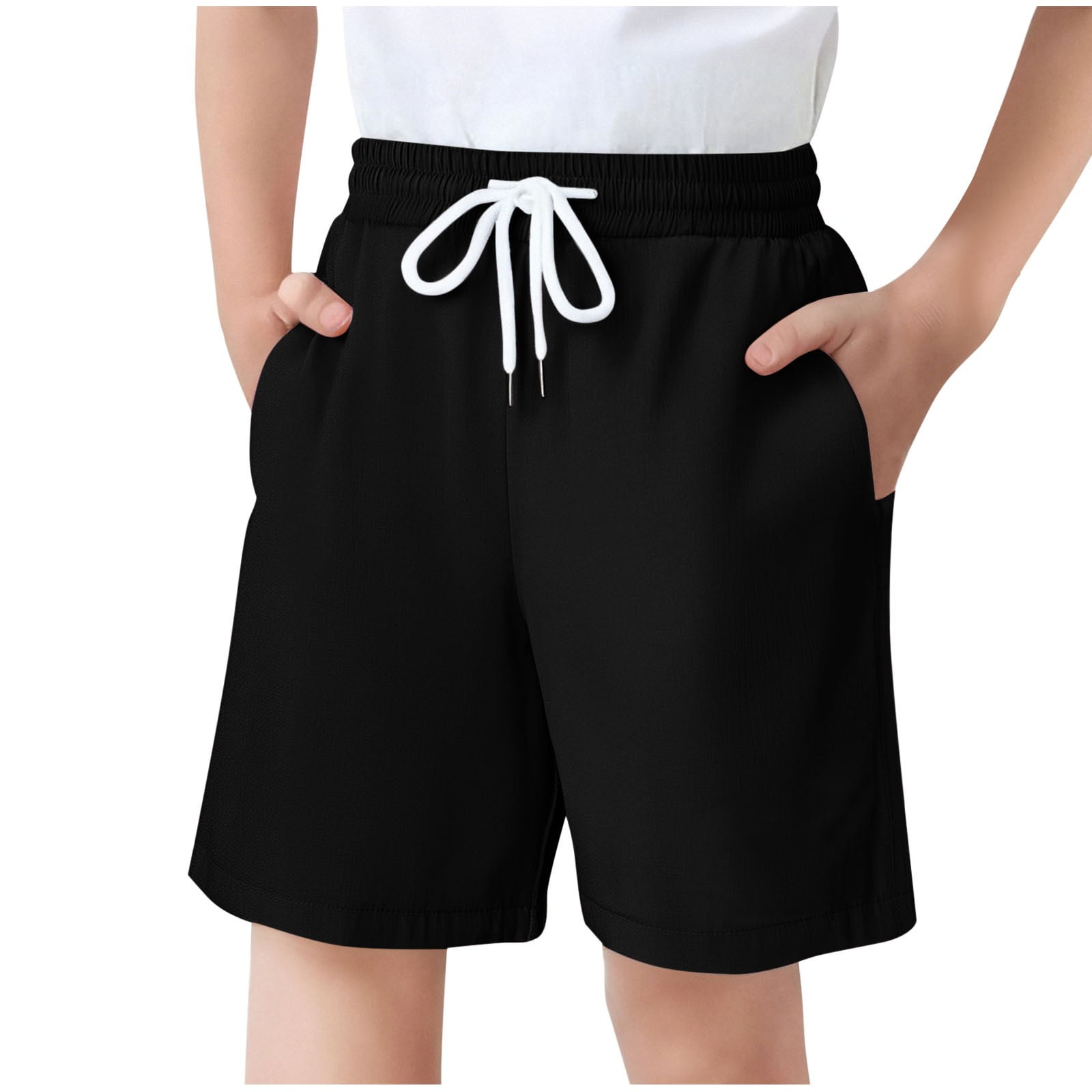 FAIWAD Toddler Boys Girls Shorts Casual Drawstring Elastic Wasit Pants ...