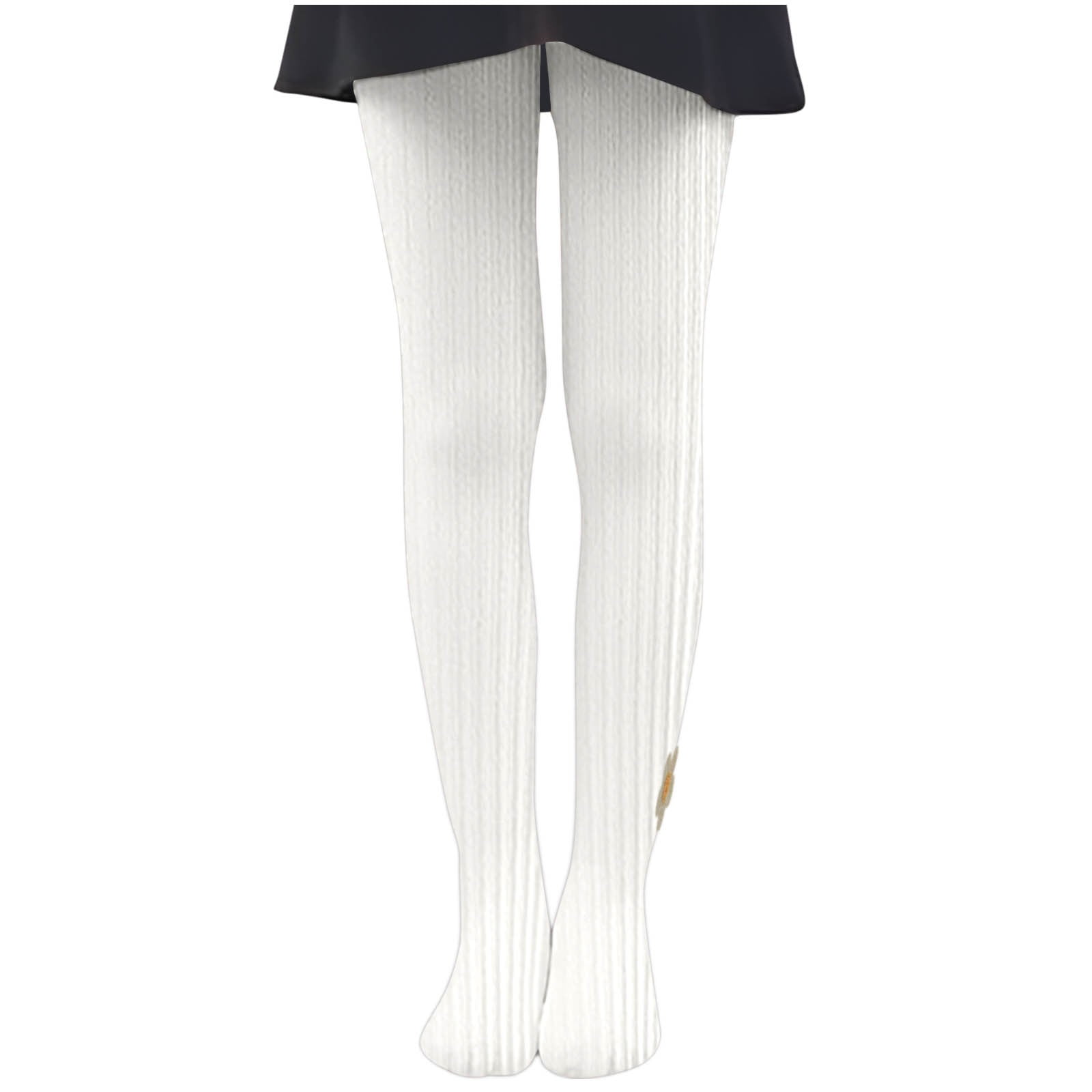 FAIWAD Toddler Girls Cable Knit Footed Leggings Solid Color Stretchy ...