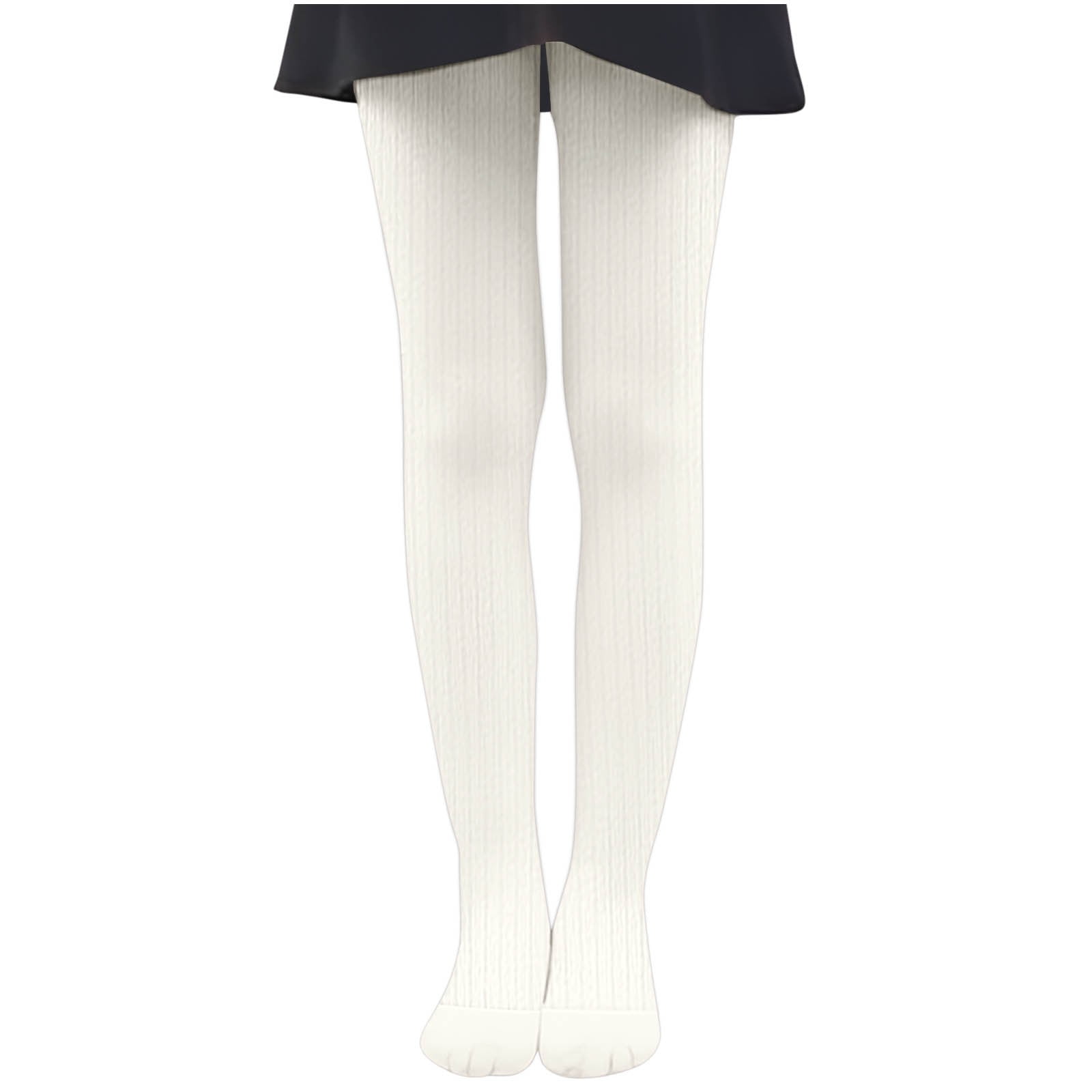 FAIWAD Toddler Girls Footed Fleece Thin Pantyhose Solid Color Stretchy ...