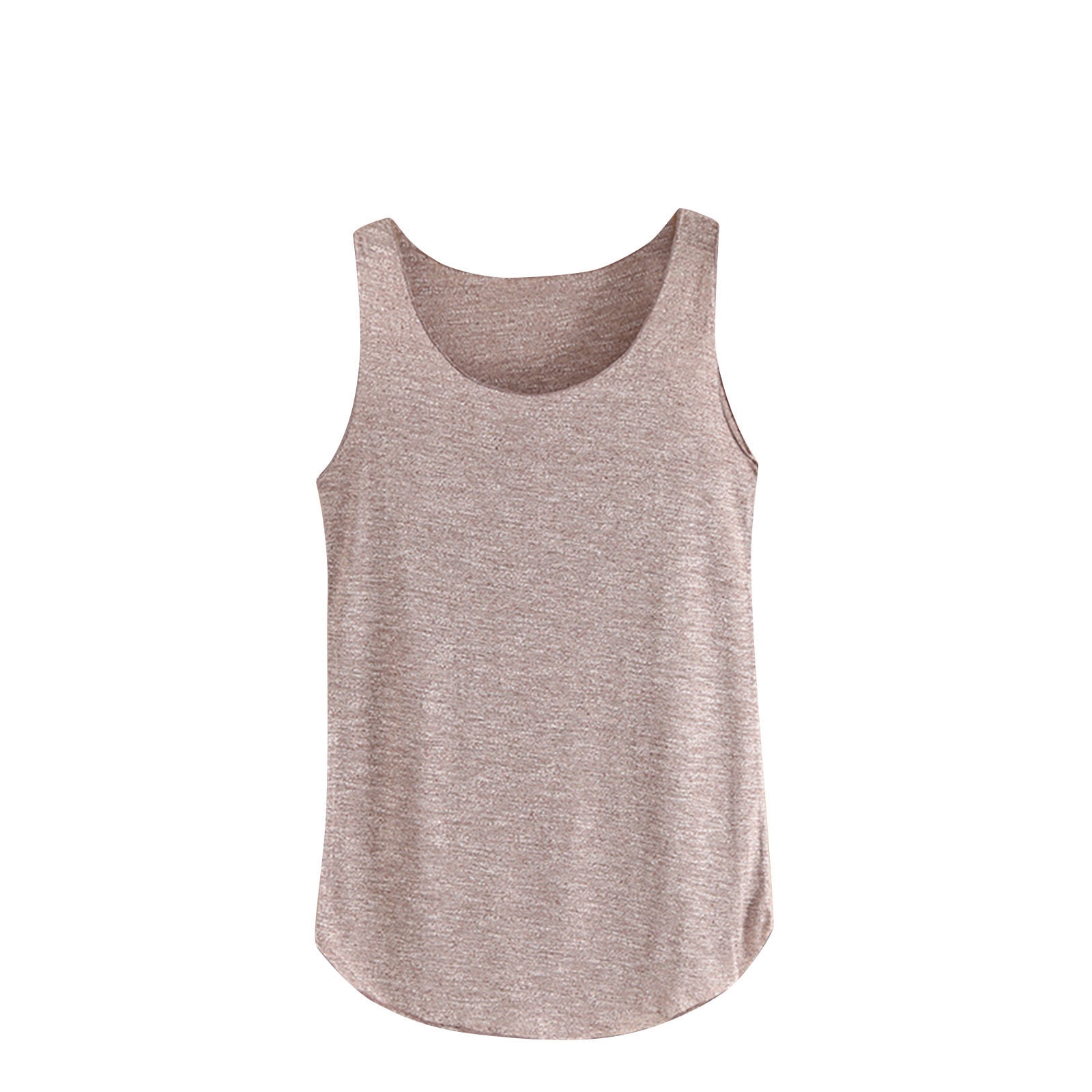FAIWAD Women's Classic Cotton Tank Top Sleeveless U-Neck Loose Tunic T ...
