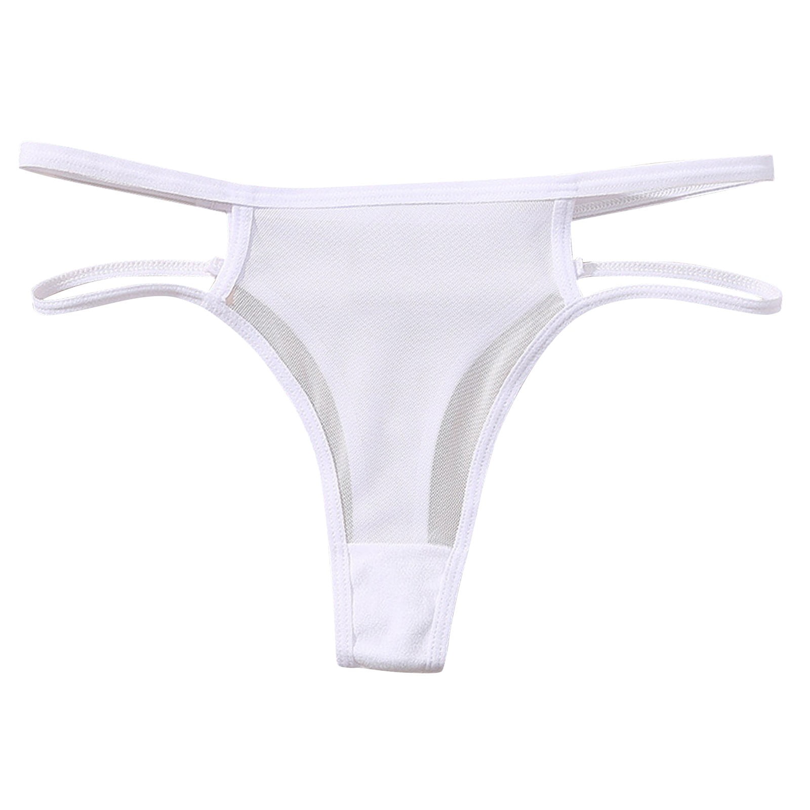 FAIWAD Women's G-String Underpants Low Rise Strappy Breathable Mesh ...
