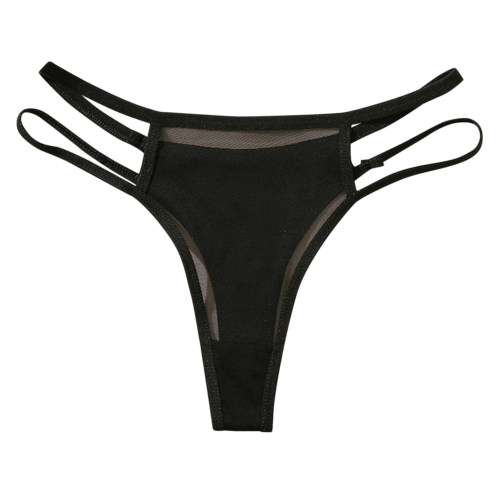FAIWAD Women's G-String Underpants Low Rise Strappy Breathable Mesh ...