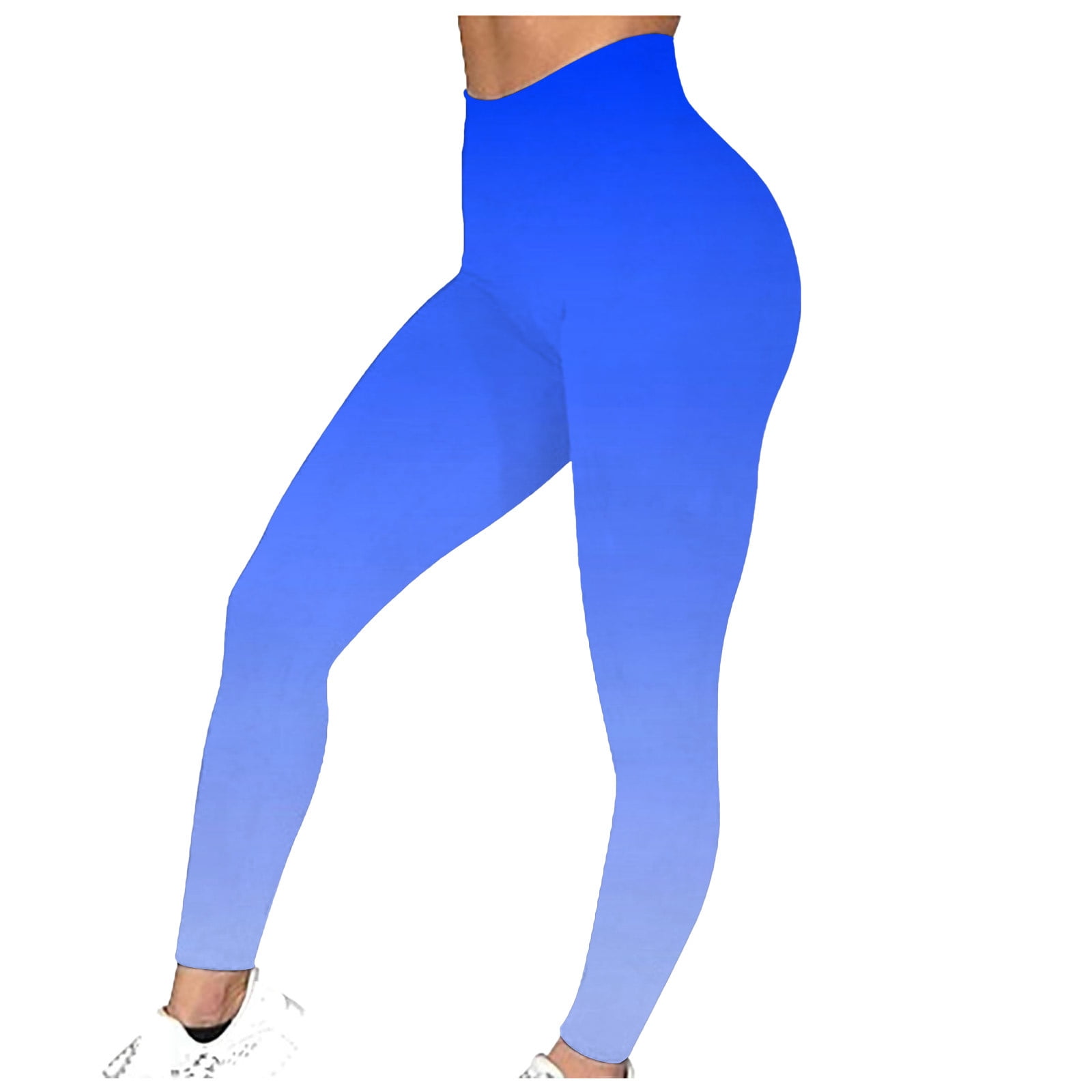 FAIWAD Women's Gradient Leggings High Waisted Seamless Compression Butt ...