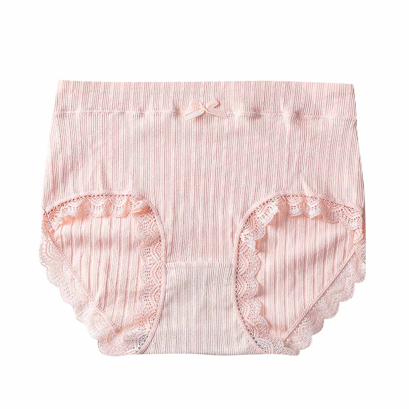 FAIWAD Women's Seamless Underwear High Waisted Lace Patchwork Panties ...