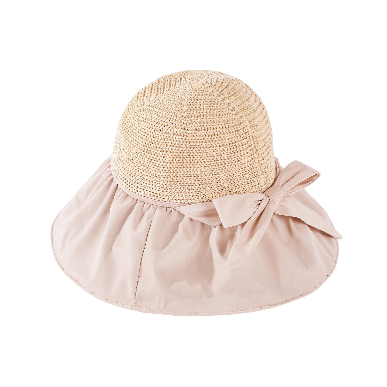 FAIWAD Women's Summer Wide Brim Bucket Hat Hollow Out Breathable ...