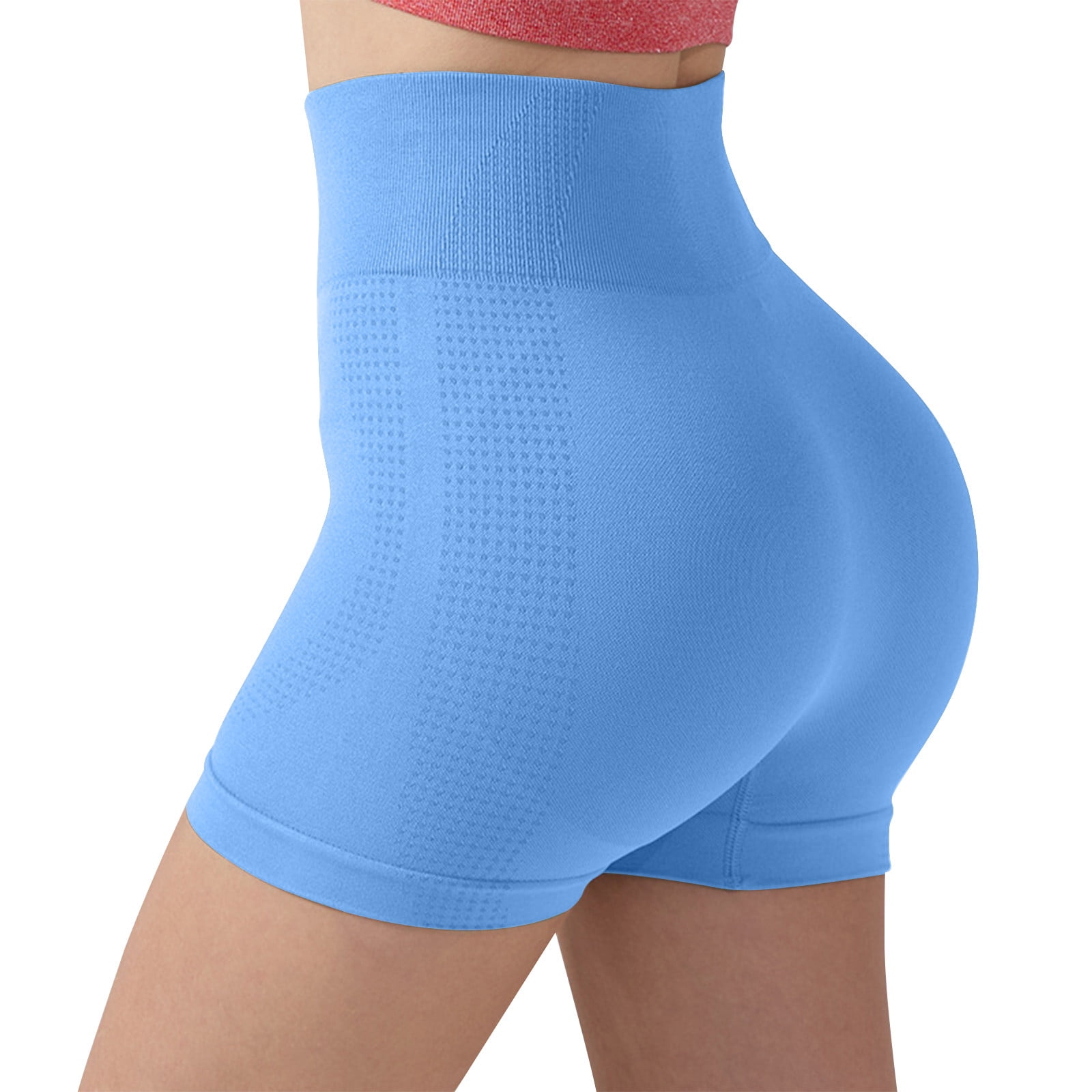 FAIWAD Workout Shorts Women Seamless High Waisted Athletic Yoga Shorts ...