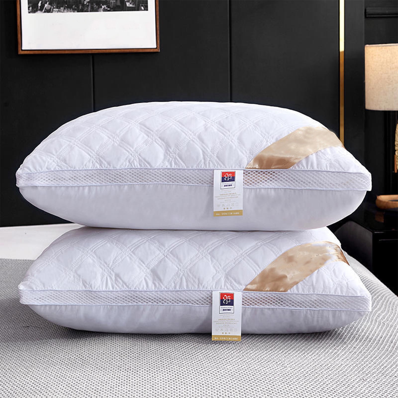 Rkxzt Pillows Hotel-Grade Pillow Core Soft and Supportive down Bed ...