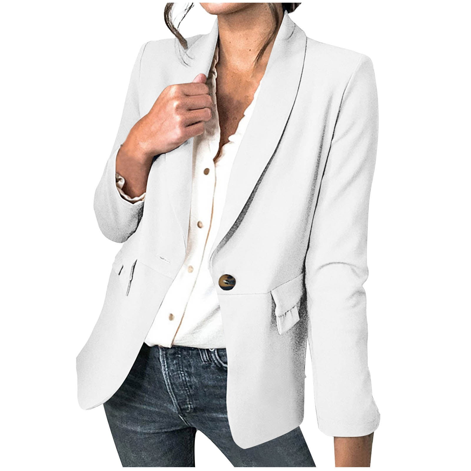 FAKKDUK Blazers for Women Business Casual Womens Casual Blazers Open ...
