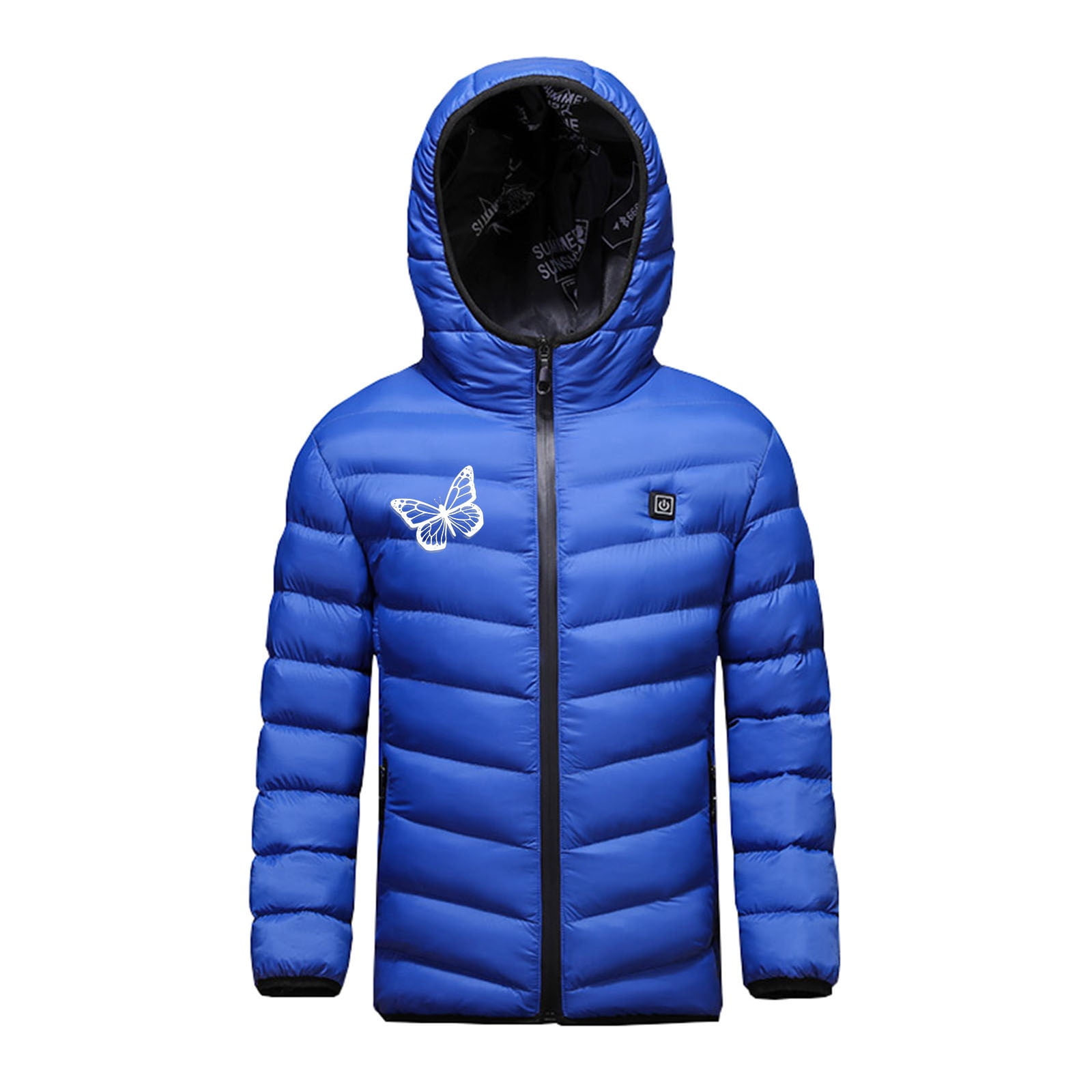 FAKKDUK Kids Heated Jacket, Heated Coat for Outdoor Sport, Boys Girls ...