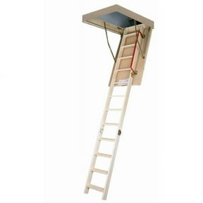 DecMode 18" x 73" Brown Wood Handmade Two-Toned Slanted Ladder with ...