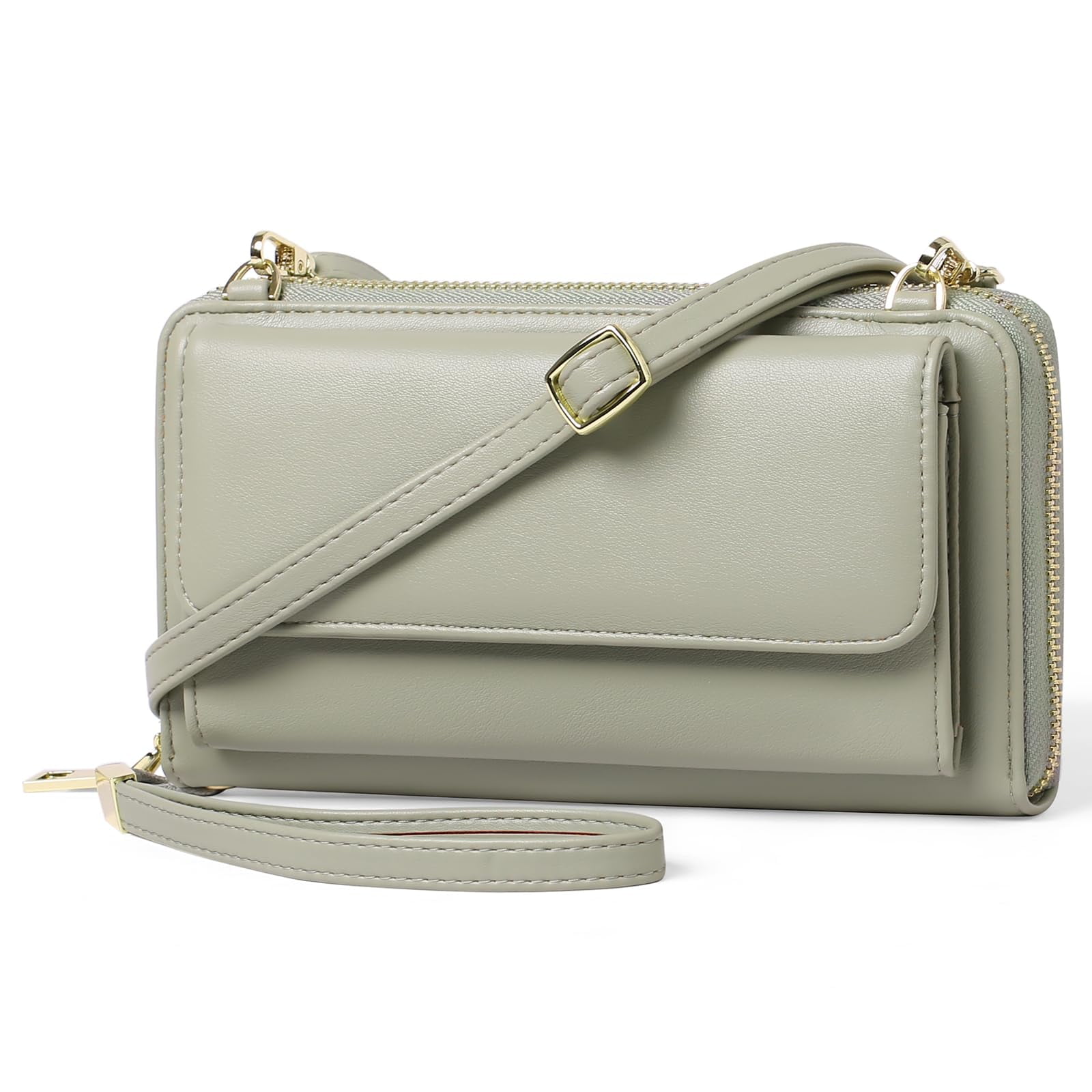 FALAN MULE Rfid Wallet Purse Wristlet Crossbody Bag for Women Leather ...