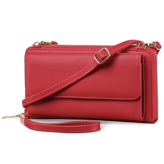 FALAN MULE RFID Blocking Wallet, Large Coin Leather Clutch with Wrist ...