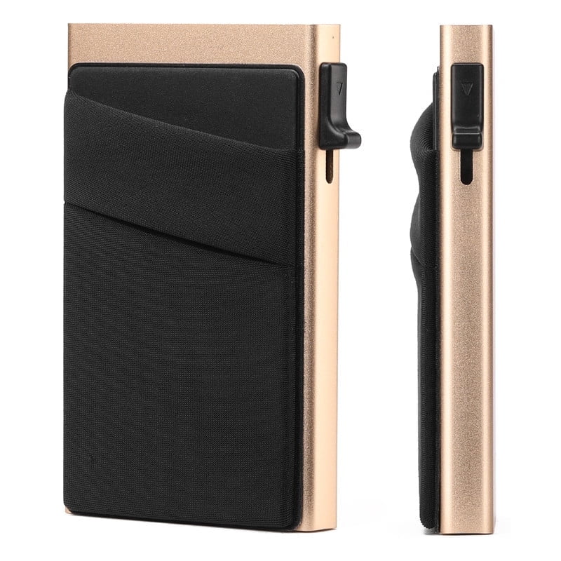 FALAN MULE Slim Smart Aluminum Card Holder Mens Wallet Minimalist ...