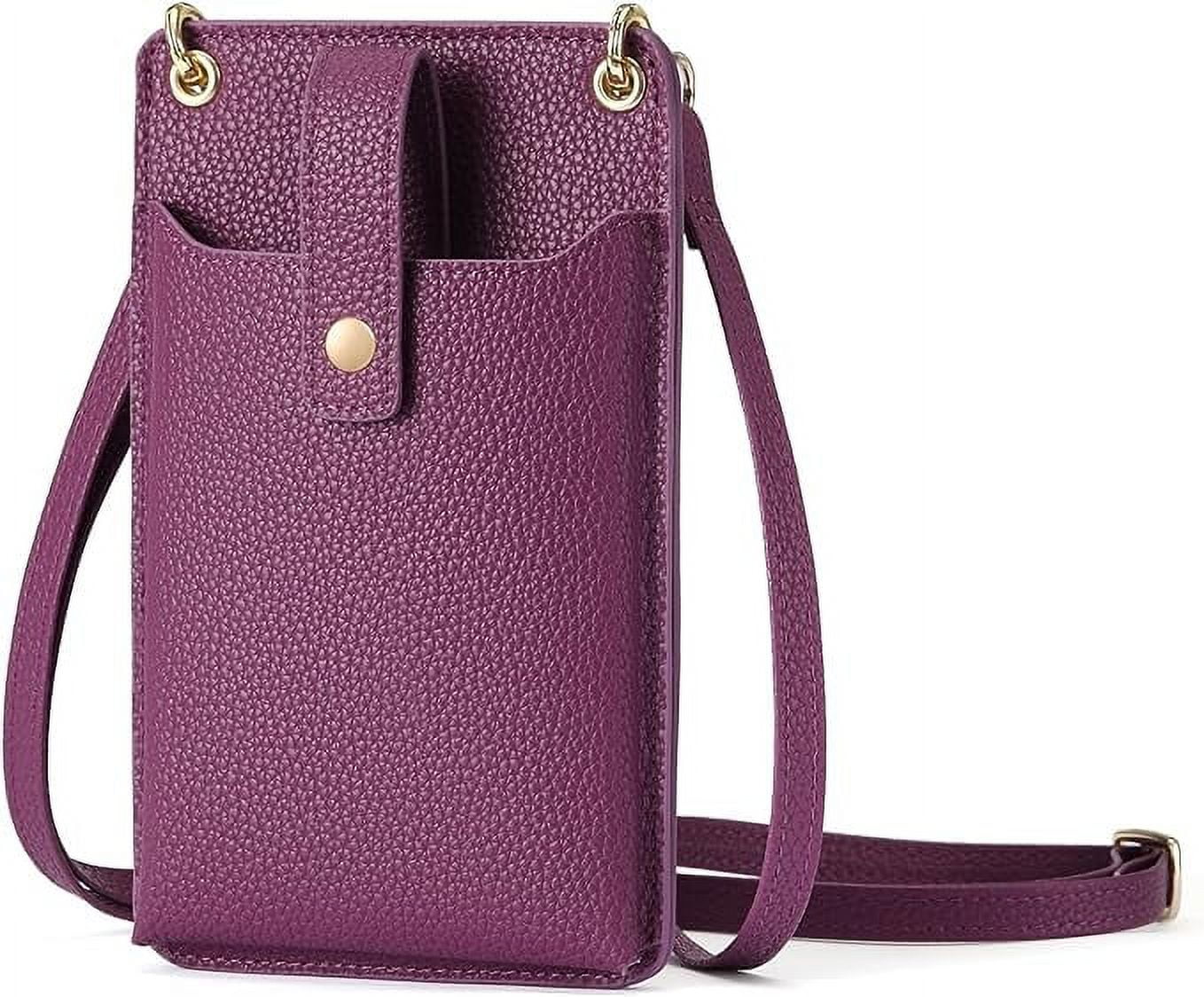 FALAN MULE Small Cell Phone Crossbody Bag Purse for Women, PU Leather ...