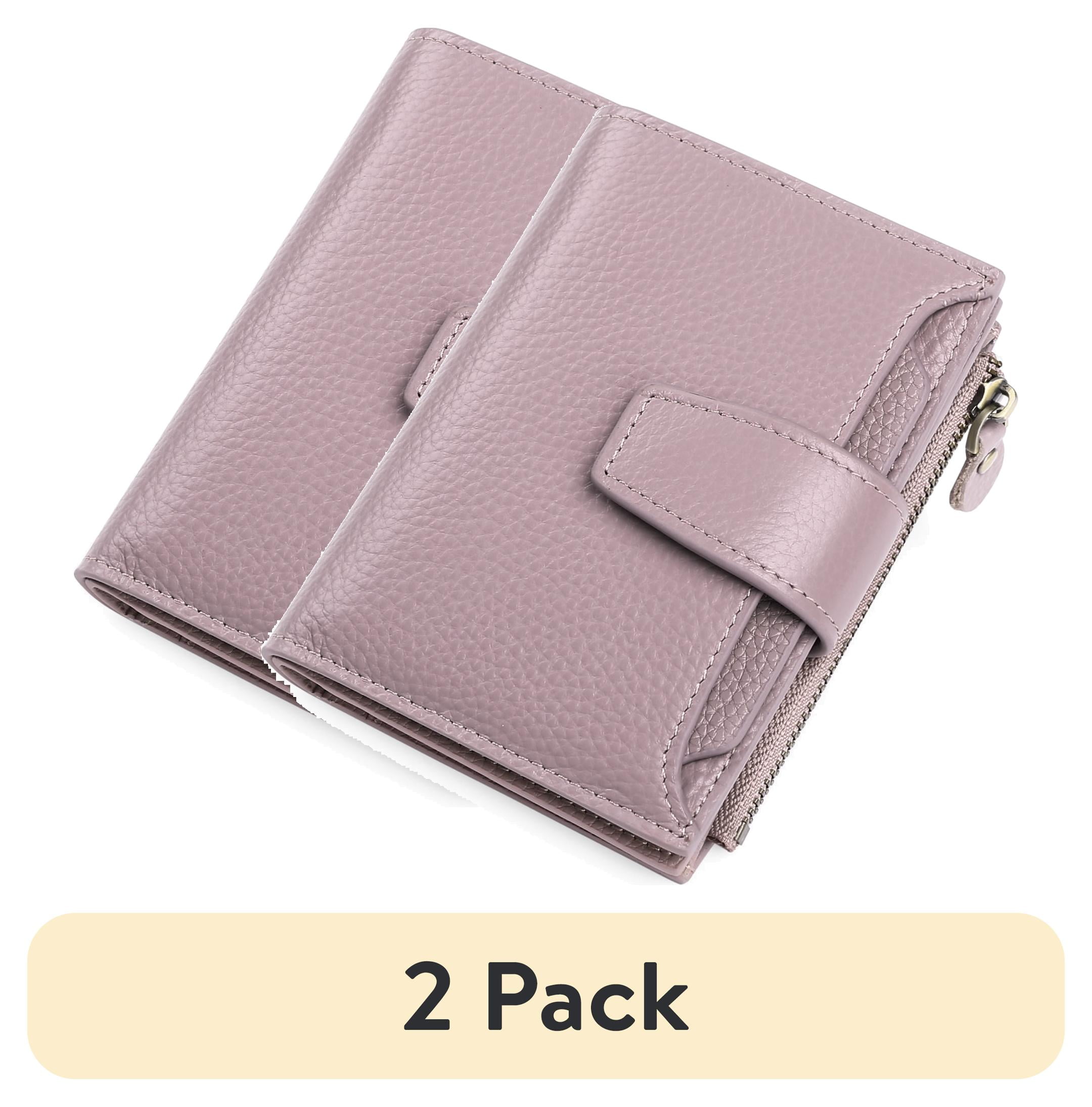 (2 pack) FALAN MULE Small Wallet for Women Genuine Leather Bifold Purse ...