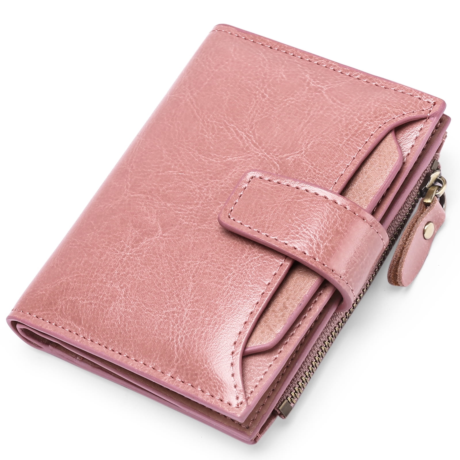 FALAN MULE Small Wallet for Women Genuine Leather Bifold RFID Blocking ...