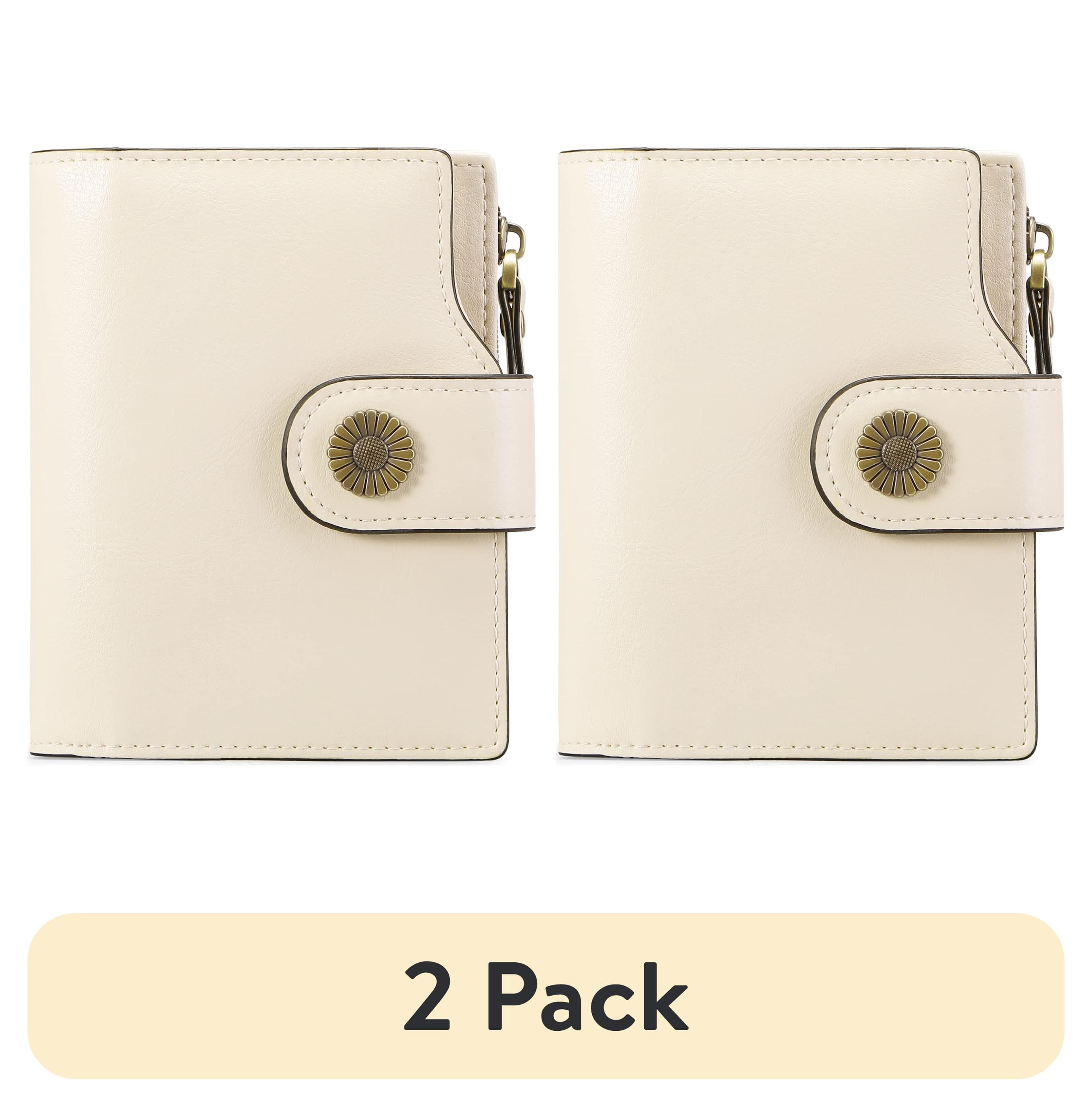 (2 pack) FALAN MULE Small Wallet for Women Genuine Leather Bifold card ...