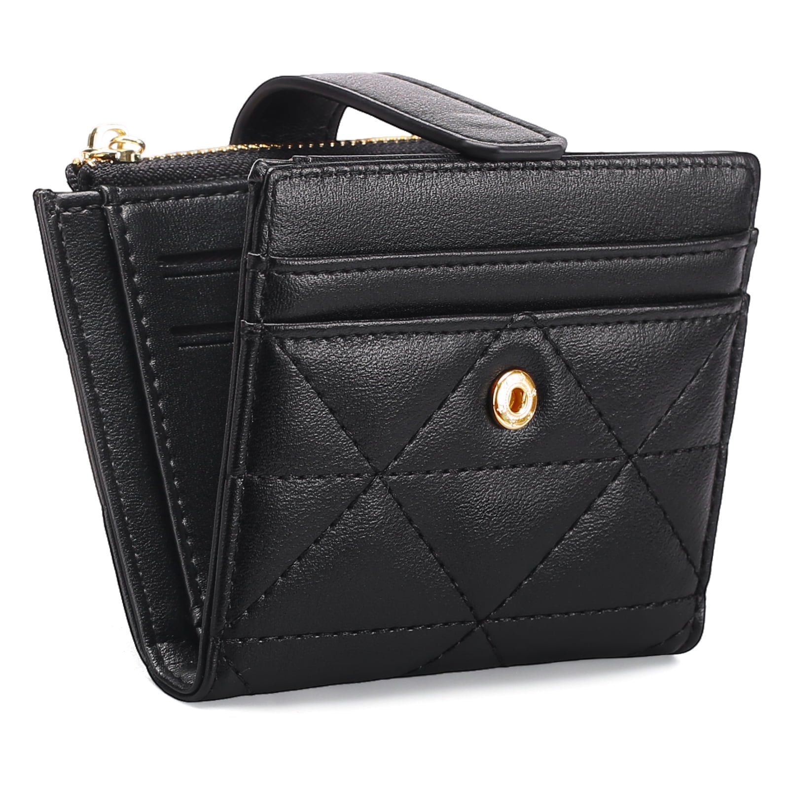 FALAN MULE Small Wallets Woman Leather Bifold RFID Blocking Card Holder ...