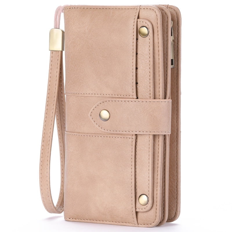 FALAN MULE Women's Wallet Genuine Leather Large Capacity Bifold RFID ...