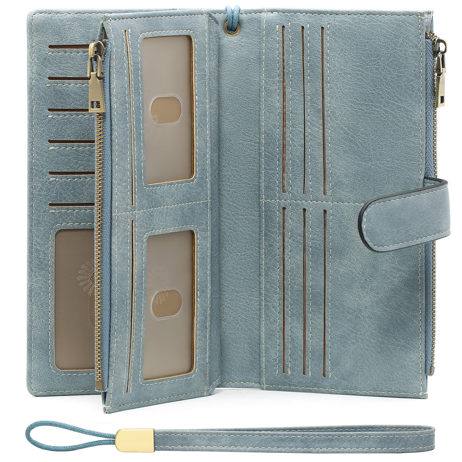 FALAN MULE Women's Casual Bifold Wallet, Blue - Walmart.com