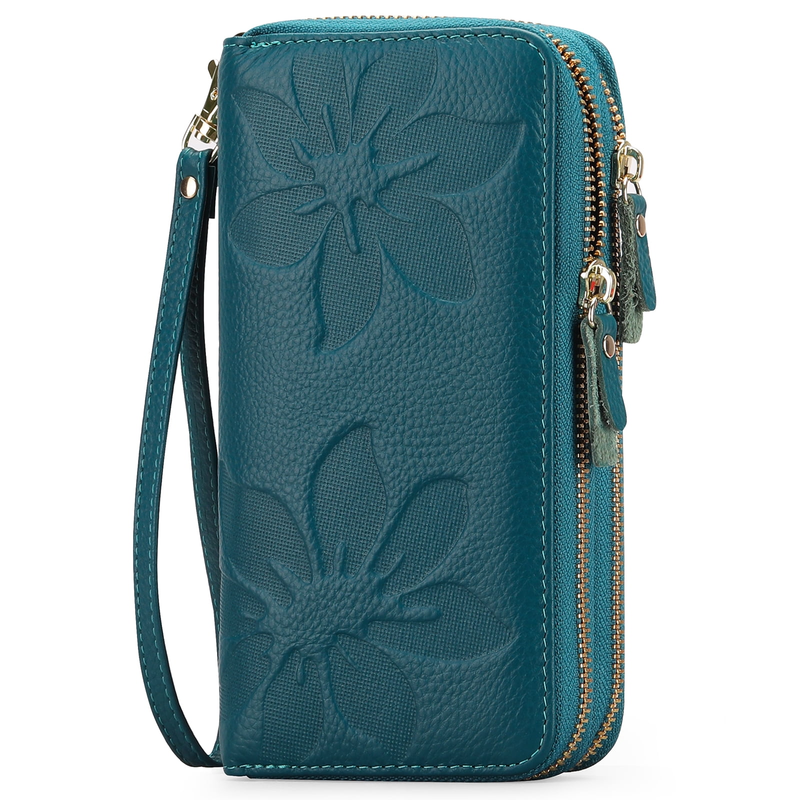 FALAN MULE Women's Wallet Large Capacity Double Zip Around Credit Card ...