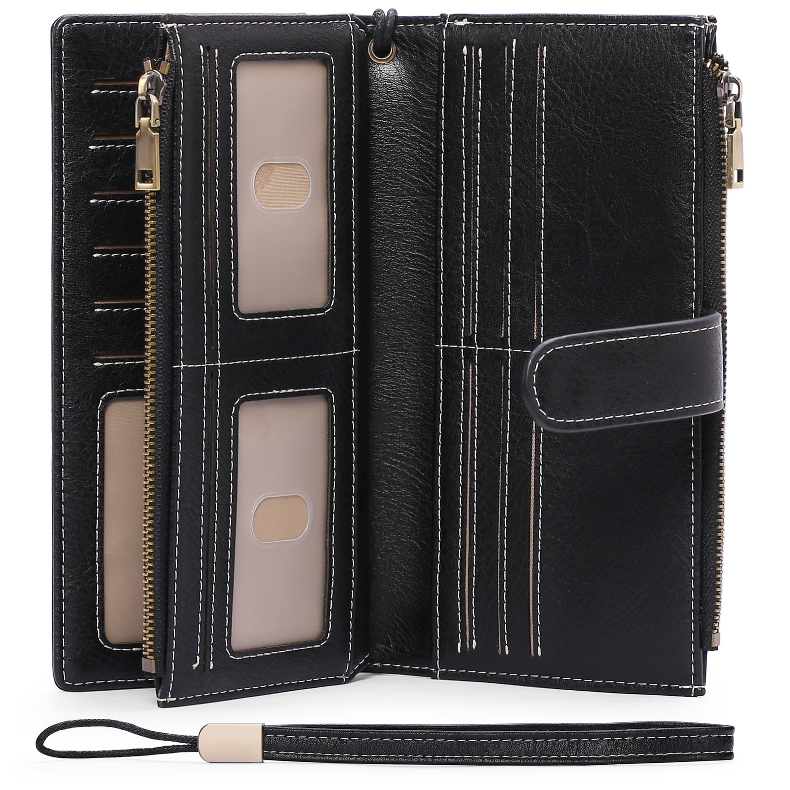 FALAN MULE RFID-Protected Women's Leather Wallet with Large Capacity ...