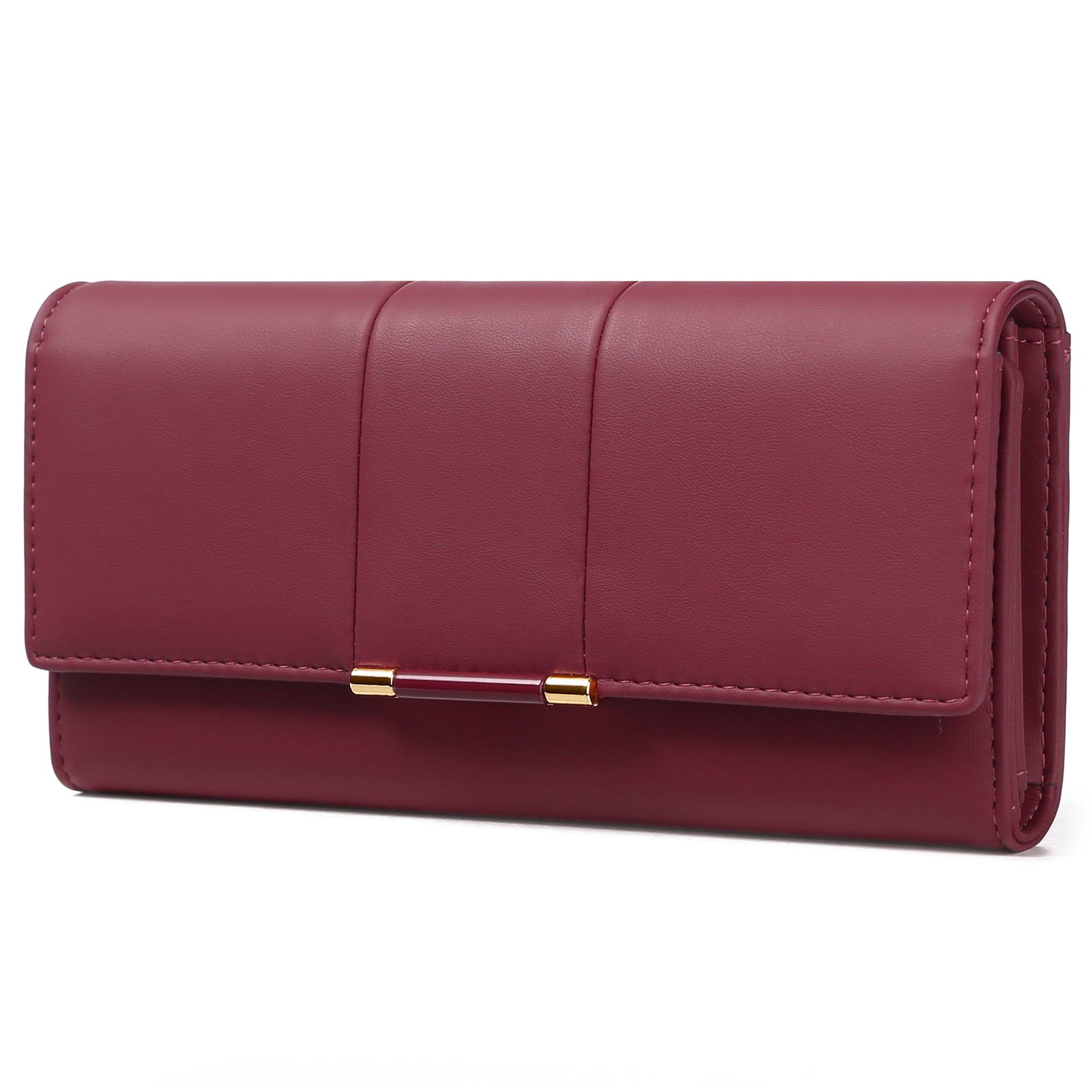 FALAN MULE Womens Wallets RFID Blocking Leather Clutch Long Wallet for ...