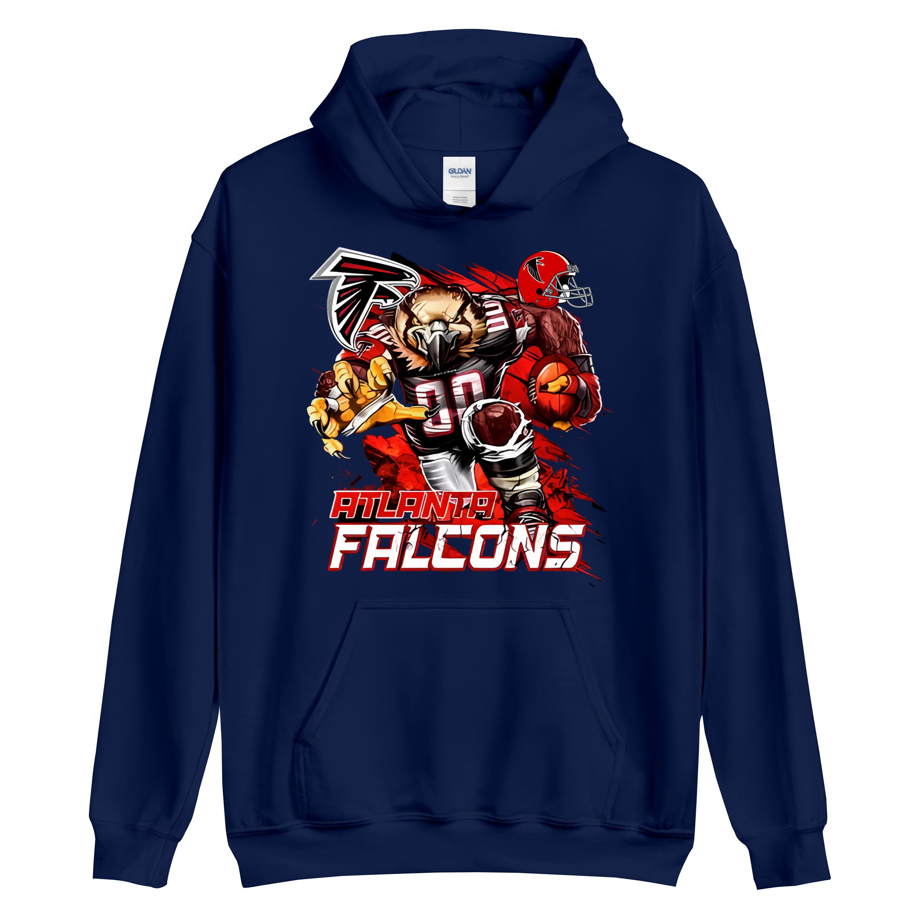 FALCONS SHIRT ATLANTA FOOTBALL T-SHIRT ATL TEE NICE! E3-TH5912 ...