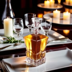 FALKOR Luxury Glassware Atlantis Decanter Elegant Classy Decanter with ...