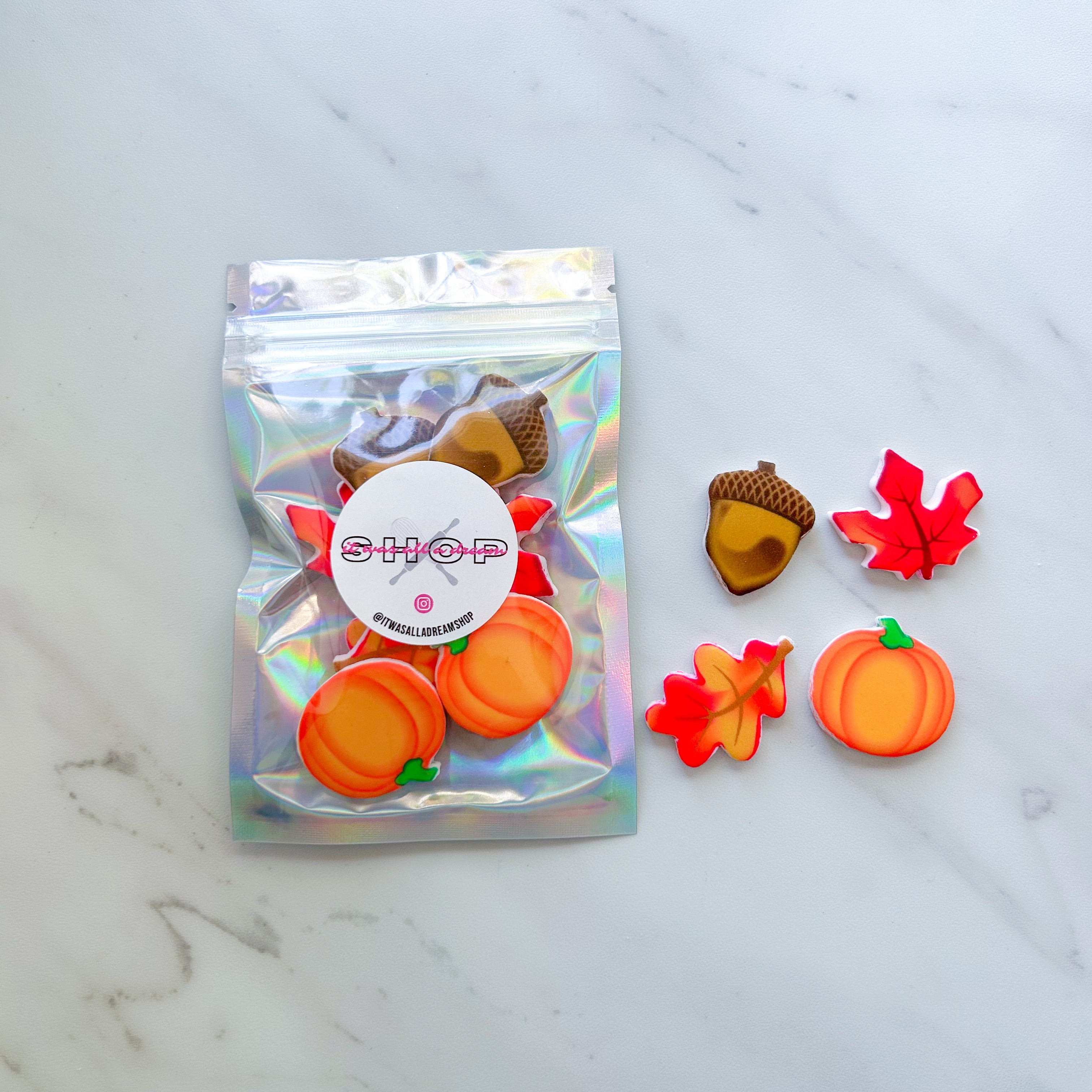 Walmart Fall Edible Decorations for Cake, Dessert Baking, 12 Pack ...