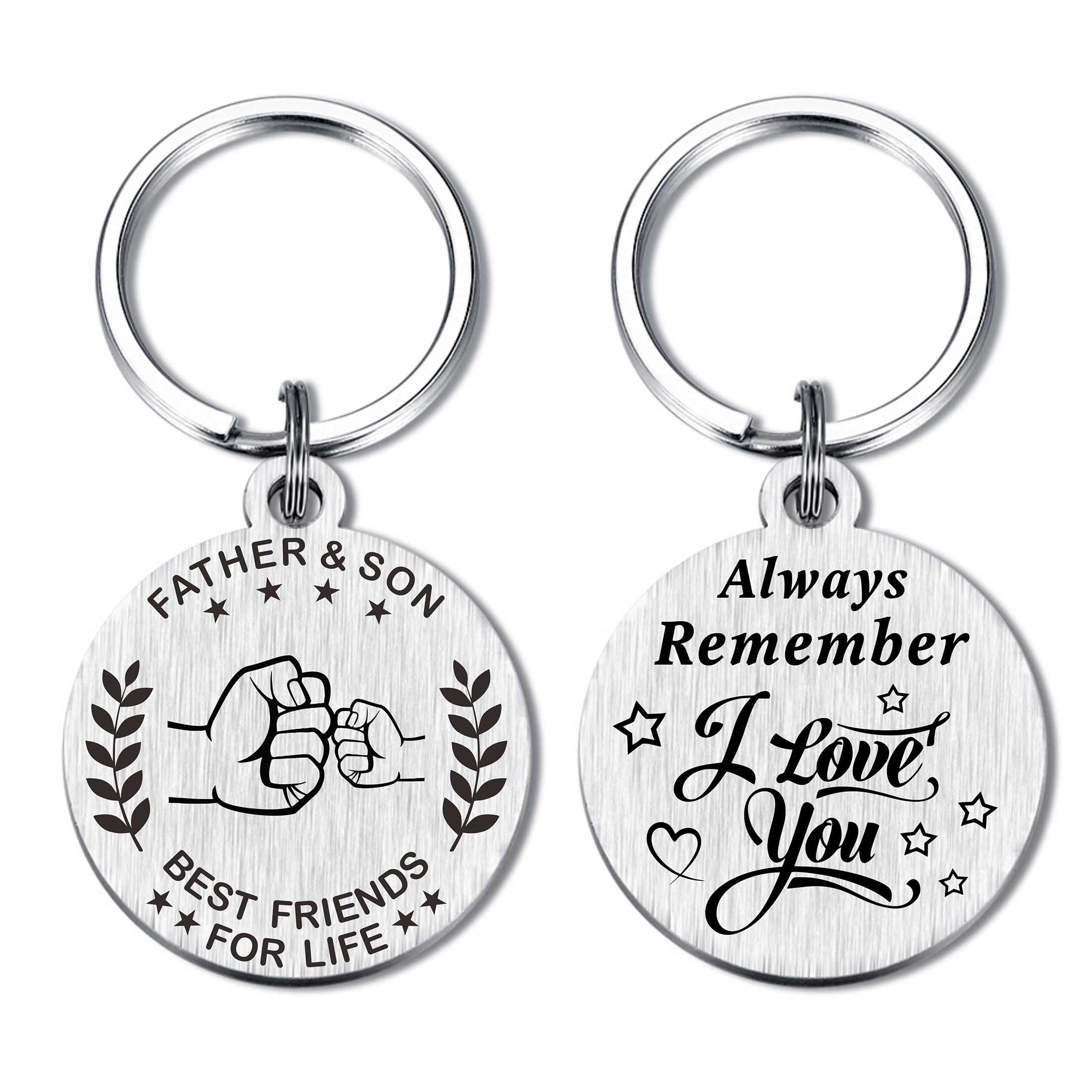 FALOGIJE Father's Day and Birthday Keychain Gift from Son - Walmart.com