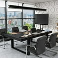 Rectangular Conference Table with Metal Frame - Walmart.com