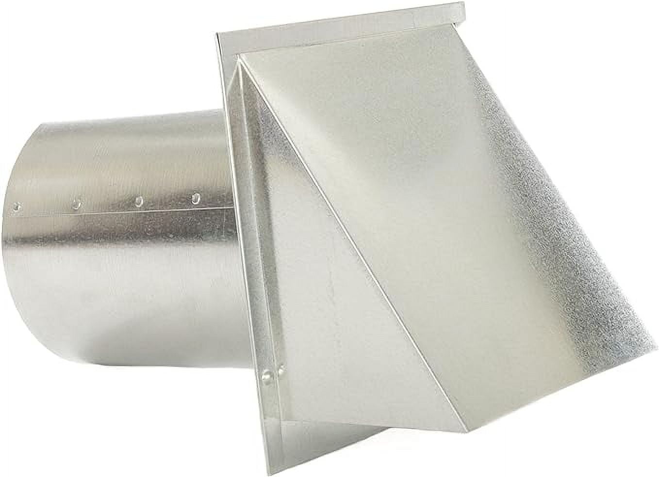 FAMCO Galvanized Steel Hooded Wall Vent With Damper, Dryer Vent Outlet ...