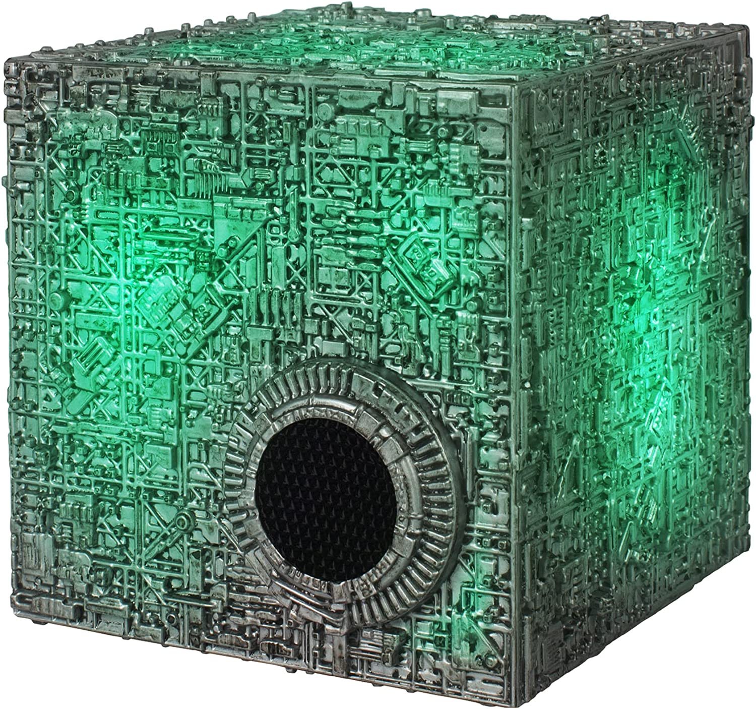 FAMETEK Star Trek Borg Cube Bluetooth Speaker with Green Illumination ...