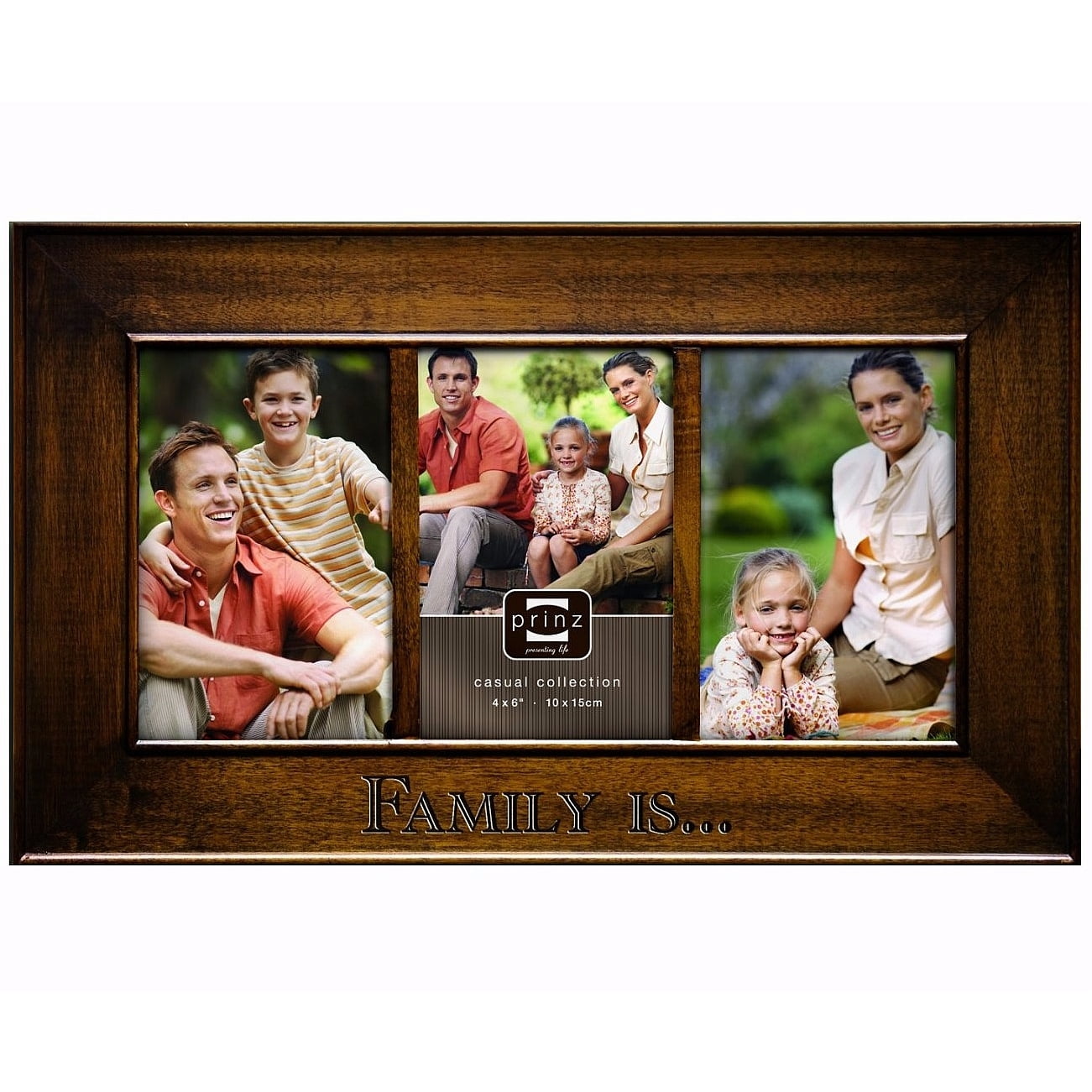 FAMILY IS Crossroads dark walnut collage frame from Prinz - 4x6 ...