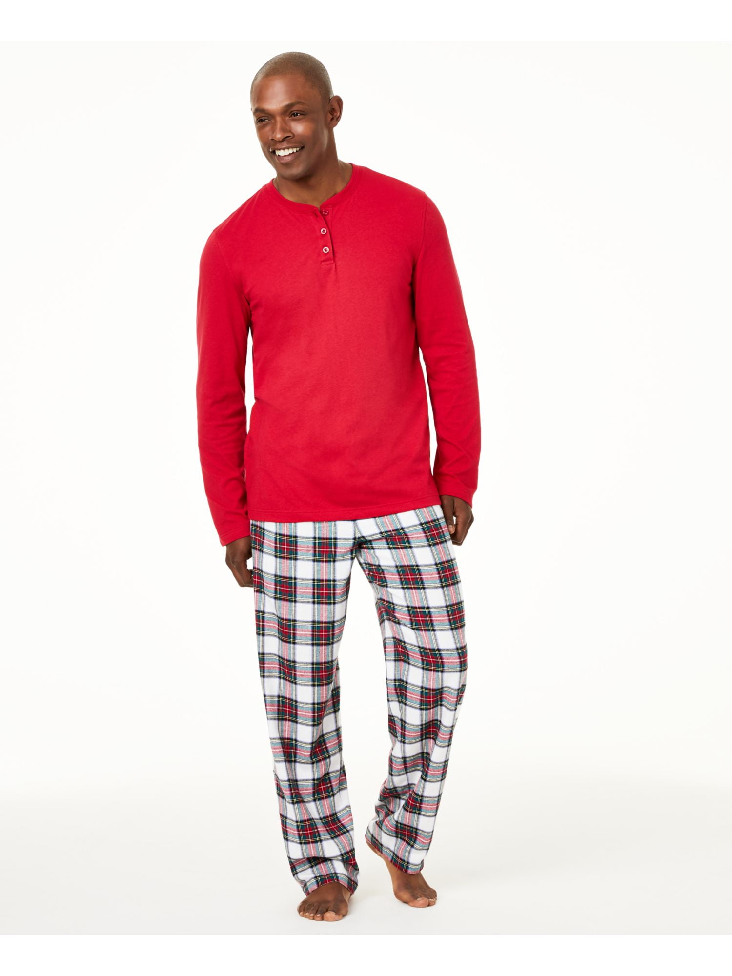 FAMILY PJs Intimates Red Plaid Sleepwear Pajamas S - Walmart Business ...