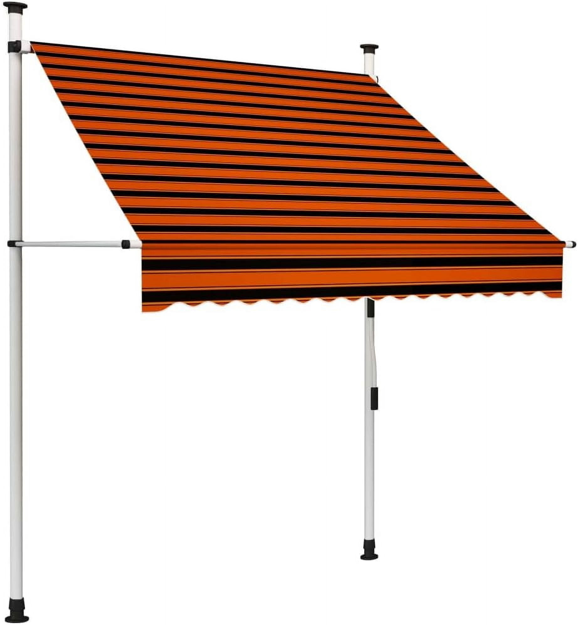 FAMIROSA Manual Retractable Patio Door Window Awning, Balcony Awning ...