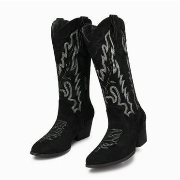 Soda Women Cowgirl Cowboy Western Stitched Ankle Boots Pointed Toe ...